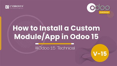 How To Install A Custom Module App In Odoo 15 How To Install A
