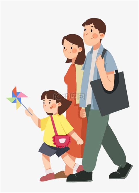 踏青郊游亲子家庭出游旅游素材图片免费下载 千库网
