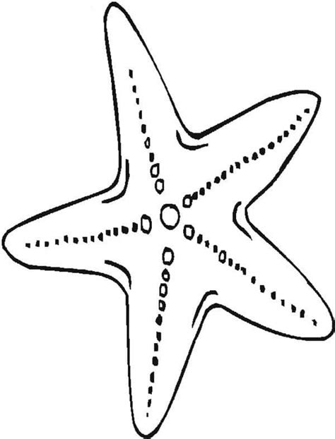 Coloriage Étoile de Mer 2 télécharger et imprimer gratuit sur