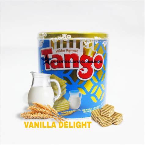 Jual Wafer Tango Rasa Susu Vanila Kaleng Vanilla Delight Shopee
