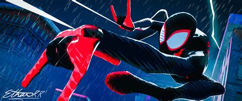 Artstation Miles Morales Spider Verse Fanart Juank Tu