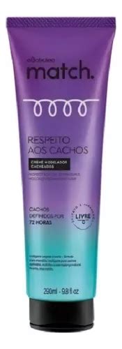 Match Creme Modelador Respeito Cachos 290ml o Boticário MercadoLivre