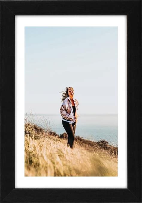 Ramka Tradycyjna Fabryka Ramek Rama Drewniana Czarna Foto Ramka 25X38