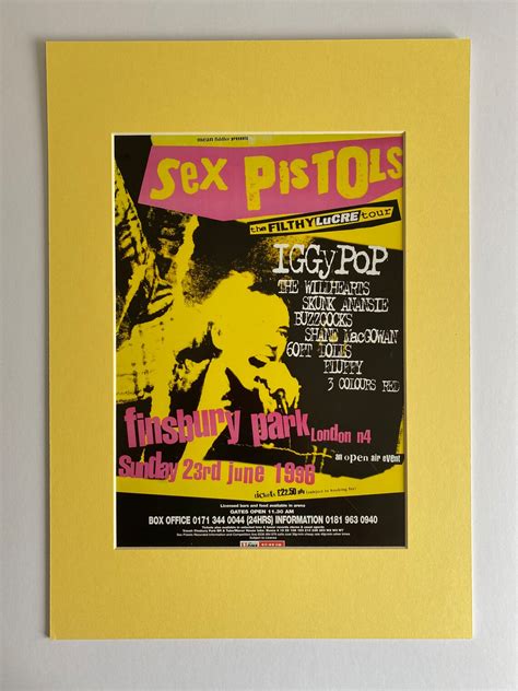 The Sex Pistols Mounted Wall Art Etsy