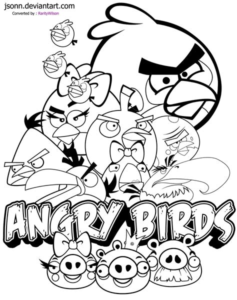 Free Printable Angry Birds Coloring Pages