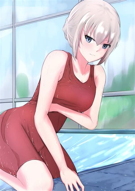 Medium Breasts One Piece Swimsuit Illustration Images Latest