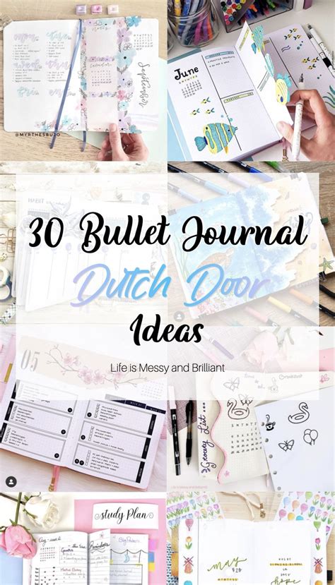 Spicy Up Your Planner With These Bullet Journal Dutch Door Ideas The