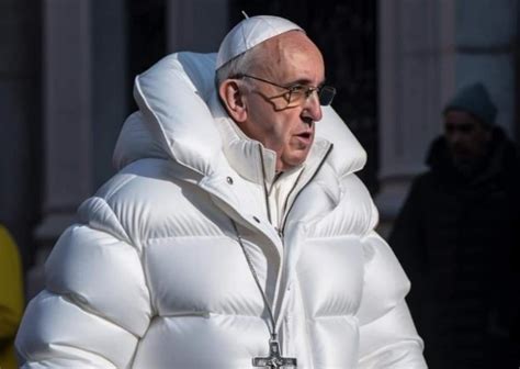 Papa Francesco Mentre Drippa Bergoglio Gronda Di Stile Nella Foto