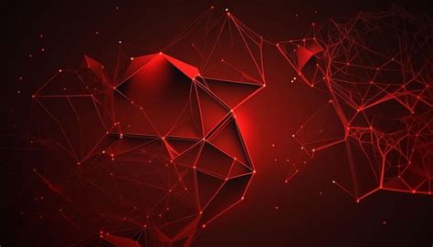 Premium Photo Abstract Polygonal Space Low Poly Dark Background With