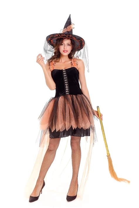 Hot Sale Adult Witch Halloween Fancy Dress Women Sexy Witch Costume Deluxe Adult Womens Magic