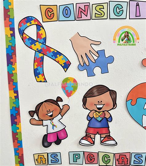 Kit Dia Mundial Da Conscientiza O Do Autismo Lojinha Alfaletrando