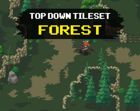Forest Top Down Pixel Art Tileset By Sanctumpixel
