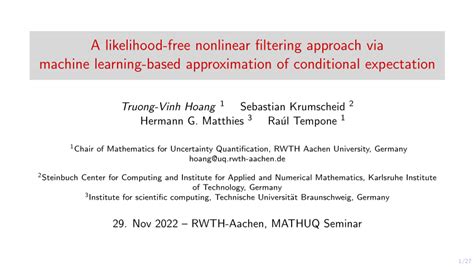 pdf a likelihood free nonlinear filtering approach via machine learning based approximation of