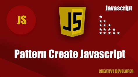 pattern create using javascript for loop javascript javascript tutorial javascript
