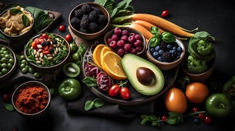 Régime à Base De Plantes Nourriture Végétalienne Repas De Salade De