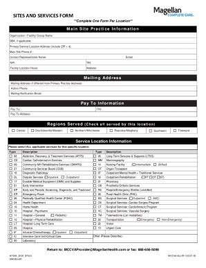 Fillable Online Magellan Complete Care Of Virginia Sites And Services