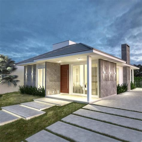 Fachadas de Casas Térreas Saiba como fazer dicas e 90 modelos