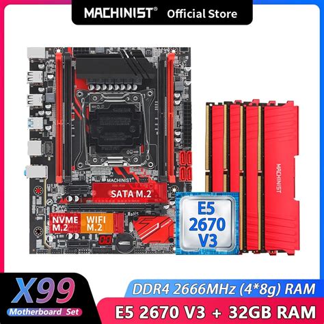 Machinist X Motherboard Lga Combo Set Kit With Xeon E V