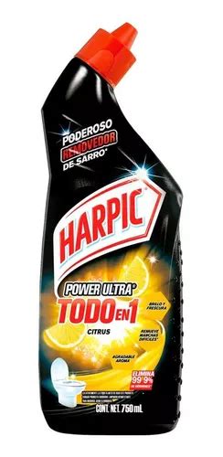 Limpiador De Baños Líquido Harpic Max Power Citrus 750ml