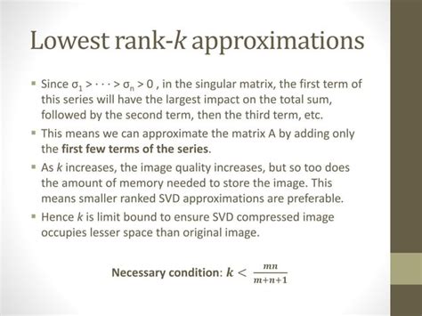 singular value decomposition image compression