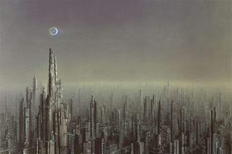 KREA AI Hanoi Cityscape By HR Giger And Zdzislaw Beksinski