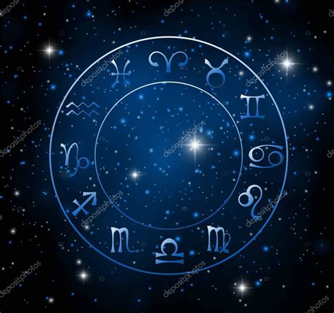 Astrolog A Gr Fica Vectorial Ambientada En El Fondo Del Cielo