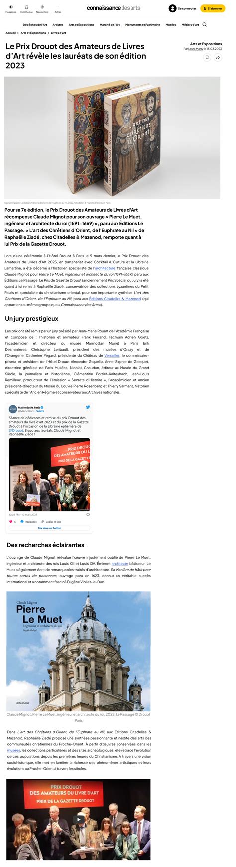 Lauréats Prix Drouot des Amateurs du Livre dArt et Prix Gazette Drouot