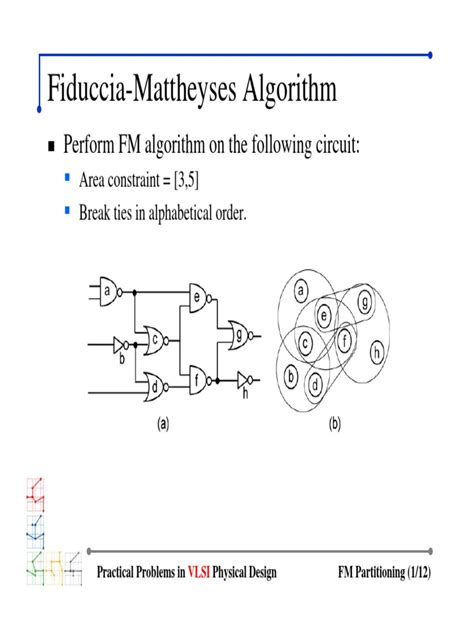 fiduccia mattheyses algorithm perform fm algorithm on the following circuit pdf
