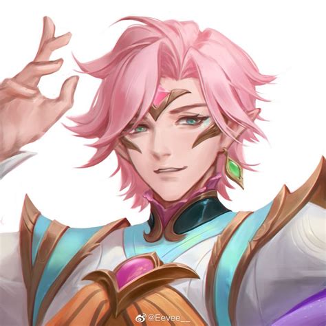 An Image Of A Woman With Pink Hair And Blue Eyes Holding Her Hand Up In