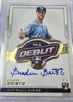 Braden Bristo Topps Chrome Update Rdp Bb Mlb Debut Patch