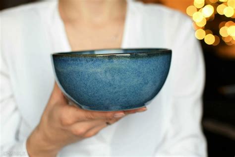 miska ceramiczna morski błękit 500ml prezent do kuchni ceramika
