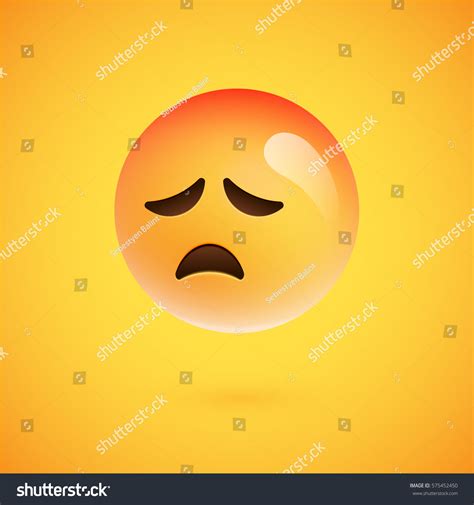 Yellow Realistic Emoticon Smiley Face Vector Stock Vector Royalty Free