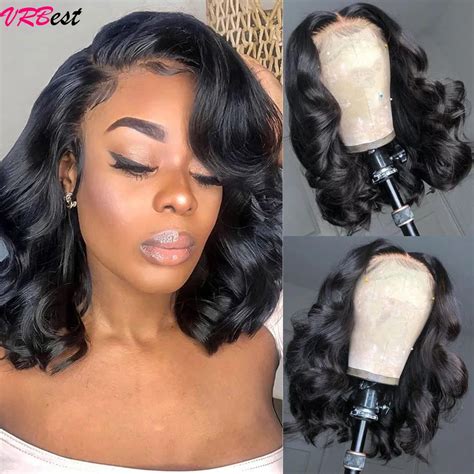 Perruque Bob Body Wave Sans Colle Pour Femme Perruques De Cheveux