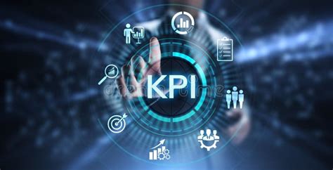 Concepto Industrial De Los Indicadores Clave De Rendimiento De Kpi