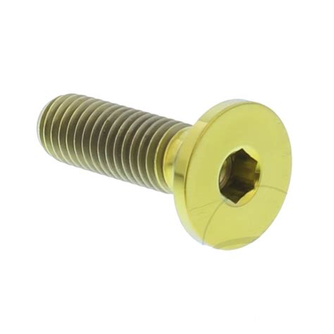 Śruba tarczy hamulcowej PRO BOLT M8x1 25 26mm tytanowa złota do BMW