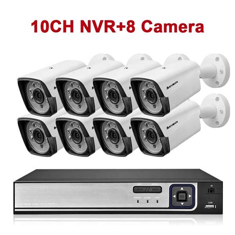 System kamer do nadzoru wideo 8 MP POE 10 kanałowy NVR Rejestrator NVR