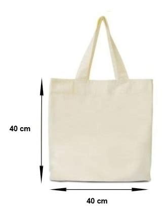 10 Sacola Ecológica Algodão Cru Ecobag Tamanho 40x40 Liso Frete grátis