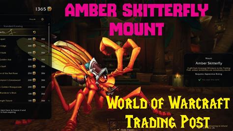Amber Skitterfly Mount May 2024 Trading Post World Of Warcraft