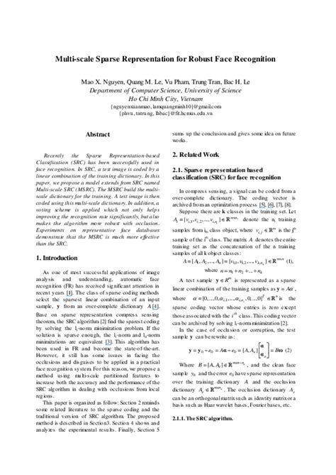 pdf multi scale sparse representation for robust face recognition trung phạm