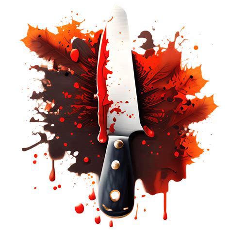 Halloween Knife With Blood And Jackolantern Creative Fabrica