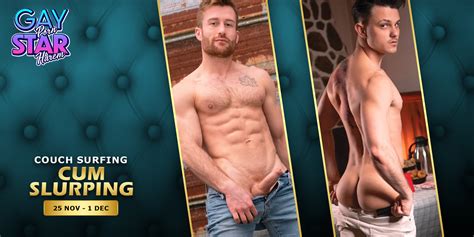 ENG Gay Porn Star Harem Event Couch Surfing Cum Slurping 25