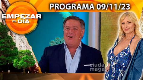 Empezar el día con Yuyito Programa del 09 11 23 NOS VISITA CARNA