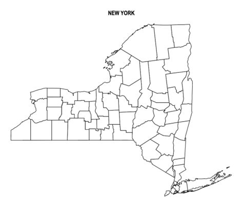 New York County Map Editable Printable State County Maps