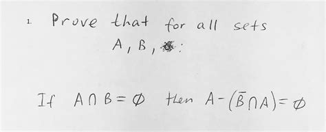 solved prove that for all sets a b if a intersection b