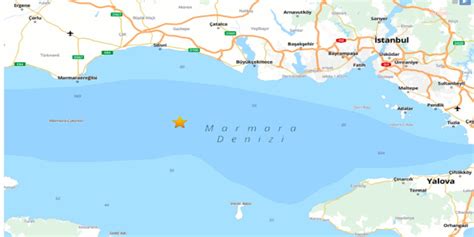 Marmara Denizinde 3 8 büyüklüğünde deprem oldu