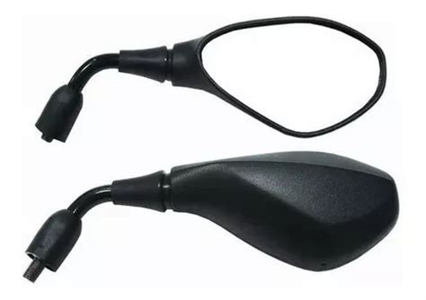 Par Retrovisor Bmw Gs 650 F800 Fixo Haste Curta Rosca Honda