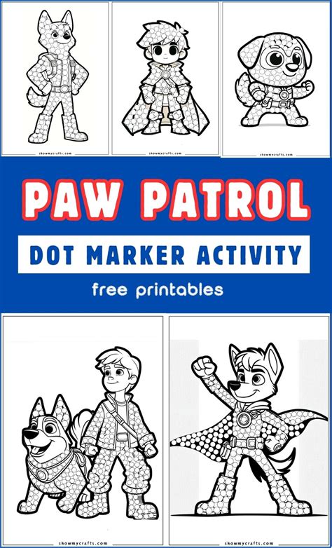Paw Patrol Dot Marker Printables