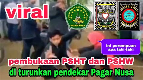 Viral Pembukaan PSHT Dan PSHW Di Tirukan Pendekar PAGAR NUSA YouTube