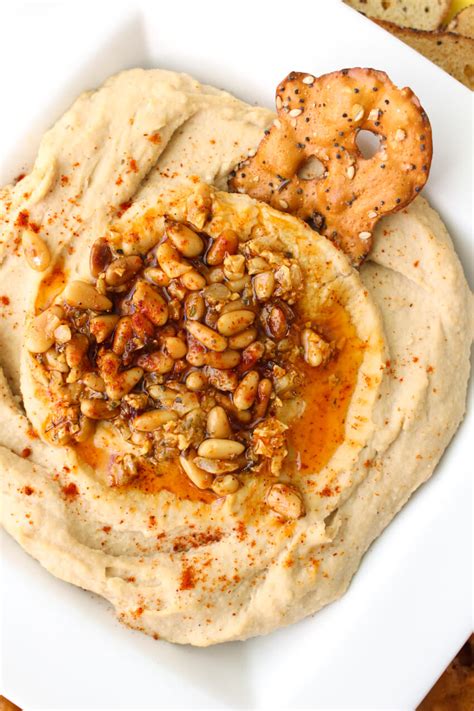 Toasted Pine Nut Hummus The Two Bite Club