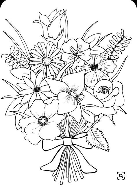 Pin By Patricia Royal On Crewel Intentions Flower Coloring Pages